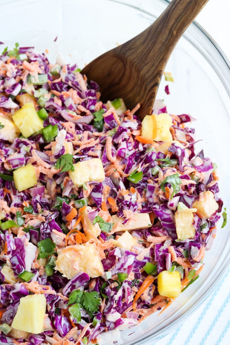 Pineapple Jalapeno Coleslaw - My Texas Kitchen