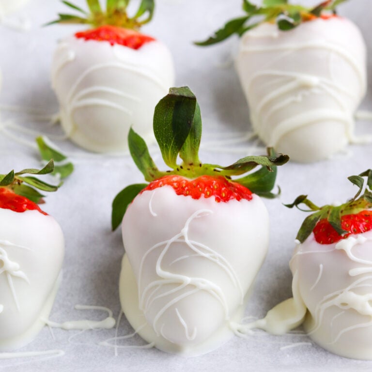 How to Make White Chocolate Covered Strawberries - My Texas Kitchen