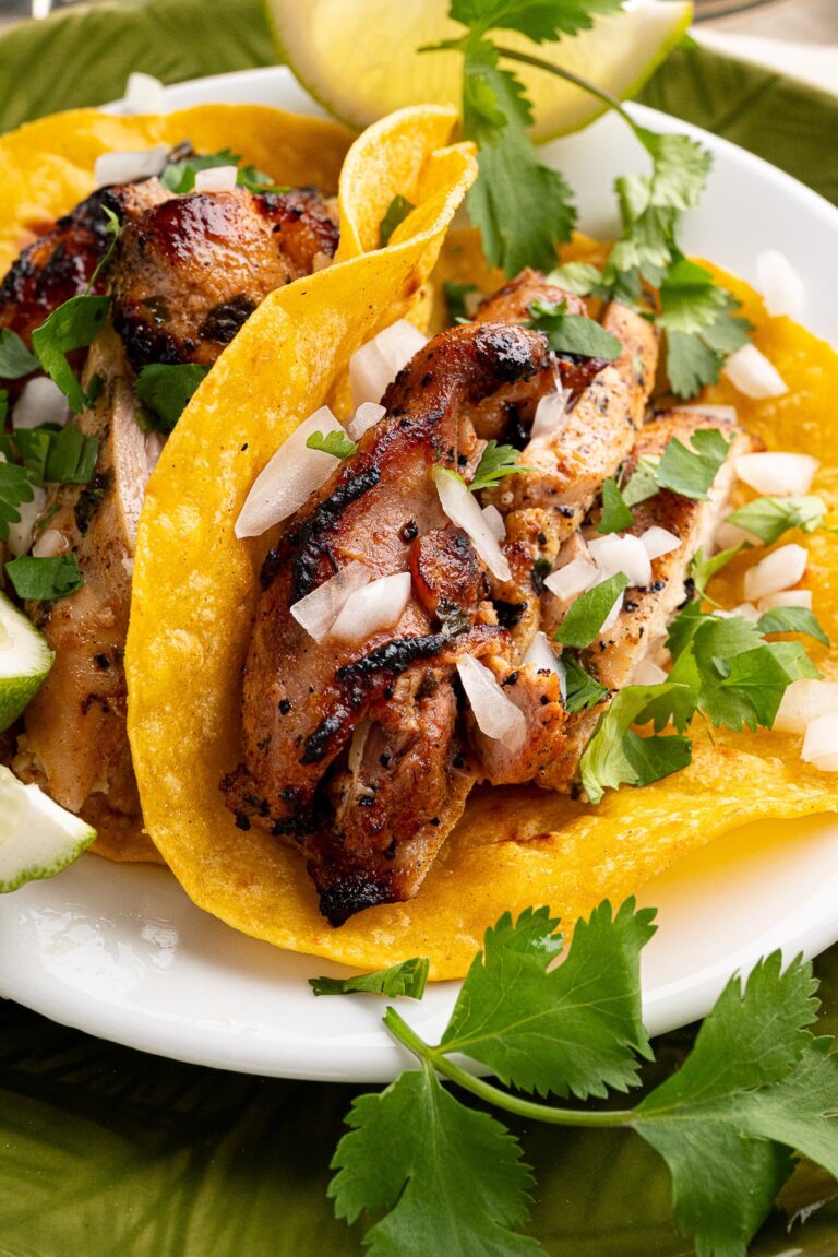 Cilantro Lime Chicken Tacos - My Texas Kitchen