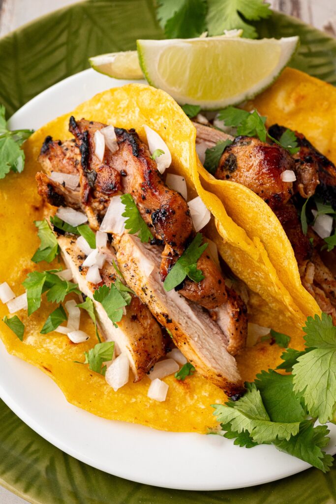 Cilantro Lime Chicken Tacos - My Texas Kitchen